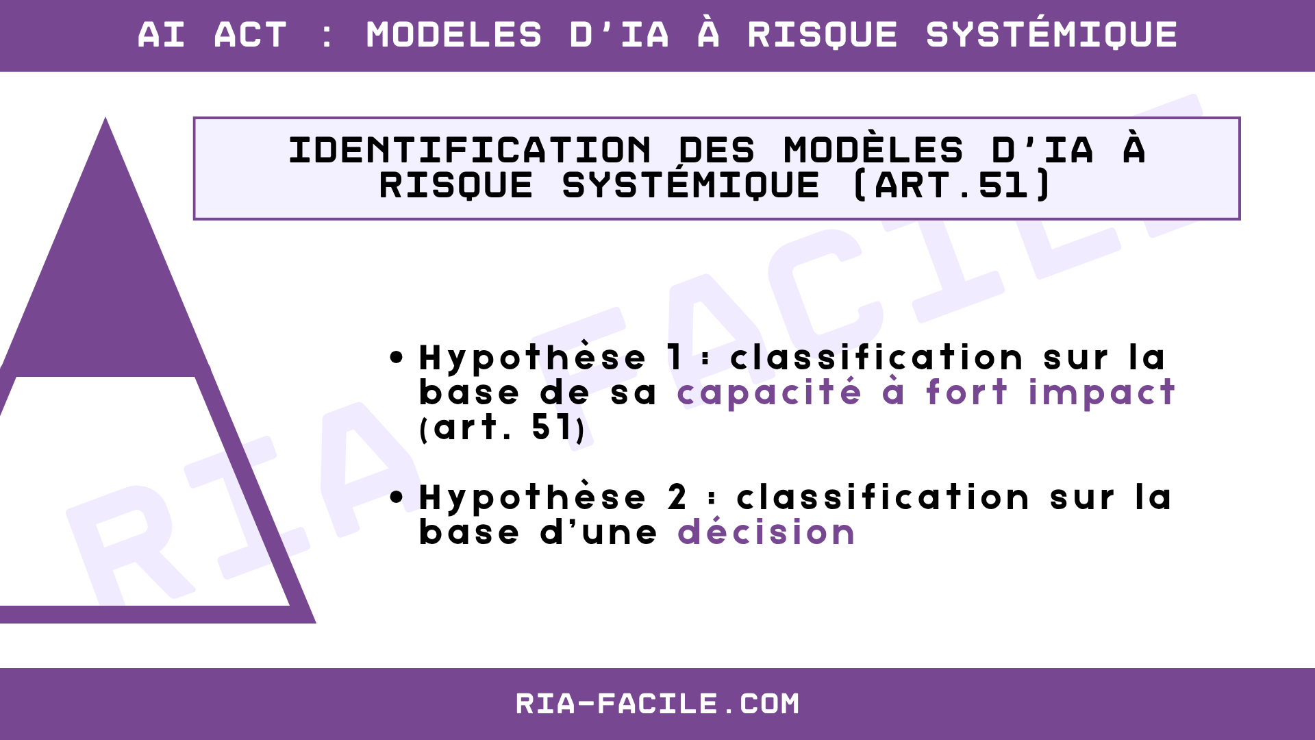 RIA Facile - comprendre et appliquer le règlement IA (AI act, IA act, RIA)